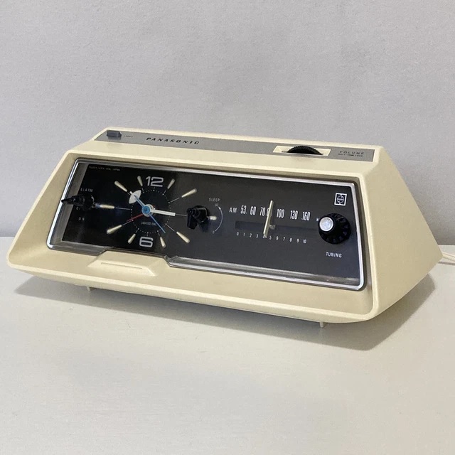 VINTAGE PANASONIC RC-1119 Flip Clock AM Radio Alarm Working Refurbished ...