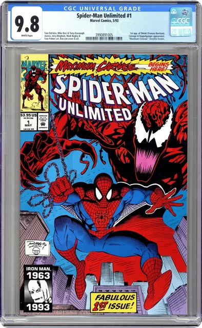 SPIDER-MAN UNLIMITED 1D CGC 9.8 1993 3990891005 1ère application Shriek ...