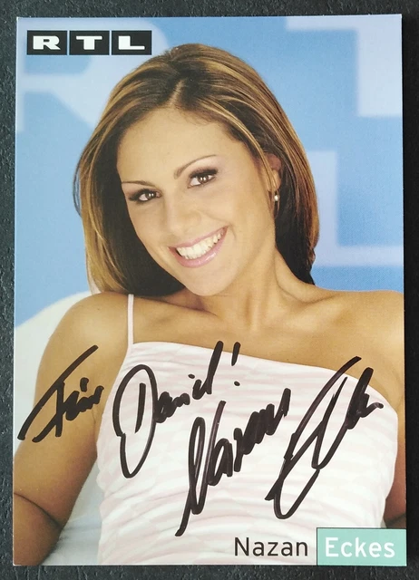 0229 NAZAN ECKES RTL Autogrammkarte Autograph original signiert EUR 2 ...