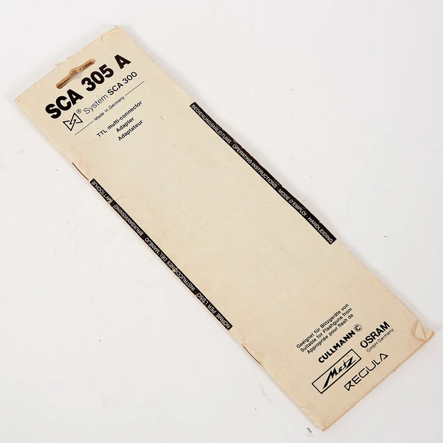 METZ SYSTEM SCA 300 Ttl Multi Connector Adapter Sca 305A Instruction ...