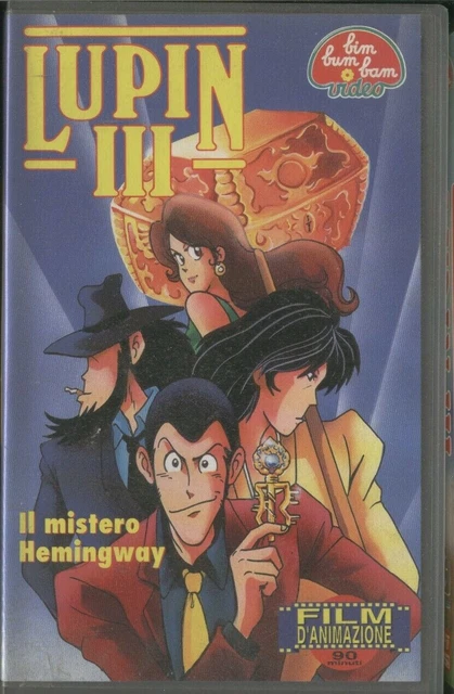 LUPIN III THE Mystery of Hemingway Cards VHS Manga Anime Osamu Dezaki £ ...