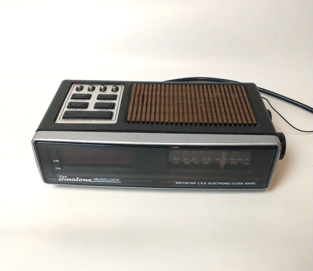 BINATONE MUSICLOCK. ELECTRONIC Clock Radio. c.1984 Vintage £26.72 ...