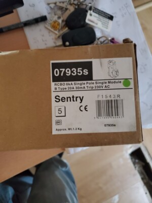 MK SENTRY RCBO B Type 20A 30mA brand new in box unused £17.00 - PicClick UK