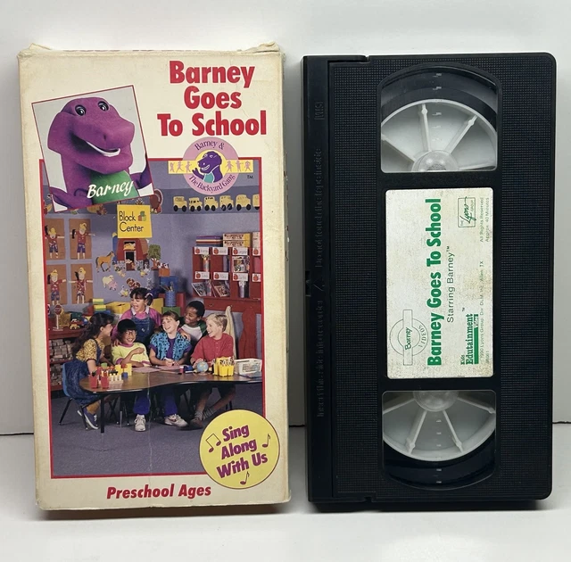 BARNEY & BACKYARD Gang Goes To School VHS 1990 Video Tape Lyon’s Group ...