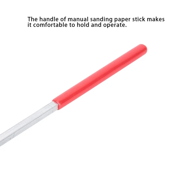 QUARE SANDING PAPER Stick Sandpaper Roll Bar Manual Abrasive Paper Clip ...