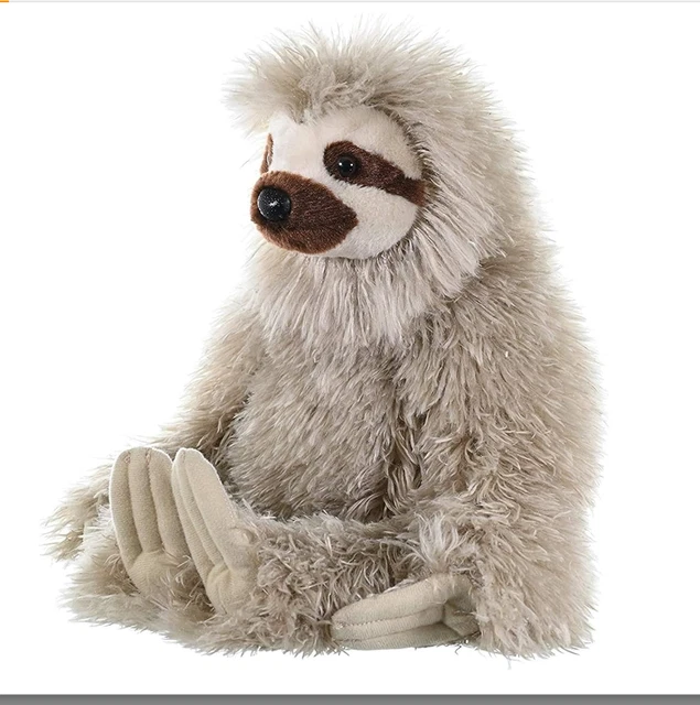 WILD REPUBLIC 12257 Sloth Plush, Soft Toy, Cuddlekins, Grey, 30 cm £11. ...