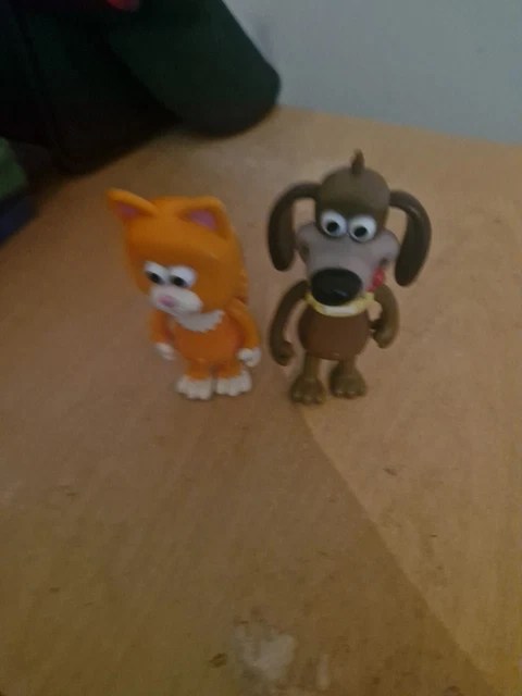CBBC CBEEBIES TIMMY Time Mittens Cat & Ruffy Dog Articulated Figures £9 ...