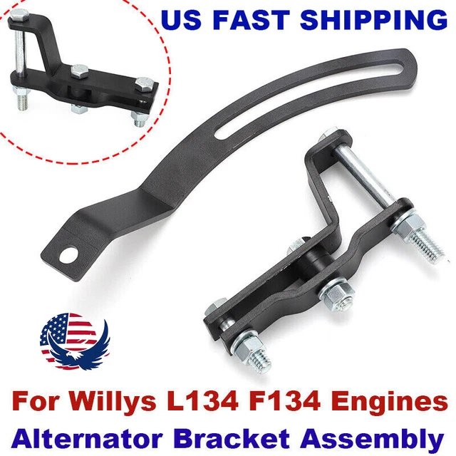 FOR WILLYS CJ2A Engine Alternator Bracket Assembly Kit L134,F134, CJ3B ...