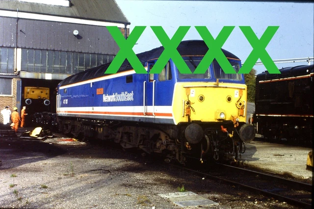 UK RAILWAYS 35MM COLOUR SLIDE(E6) NETWORK LIVERY: 47707 at OLD OAK ...
