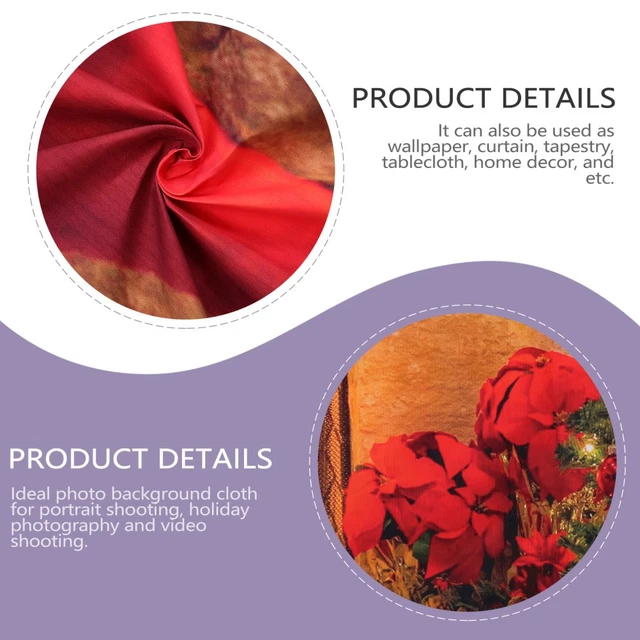 PHOTOGRAPHY BACKDROP CHRISTMMAS Holiday Booth Backdrops Fake Fireplace ...