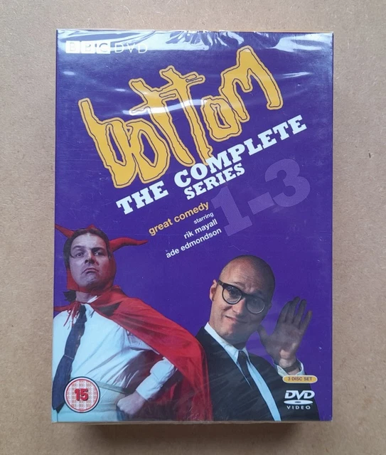 BOTTOM DVD - Rik Mayall, Ade Edmondson Comedy - Complete Series 1, 2 ...