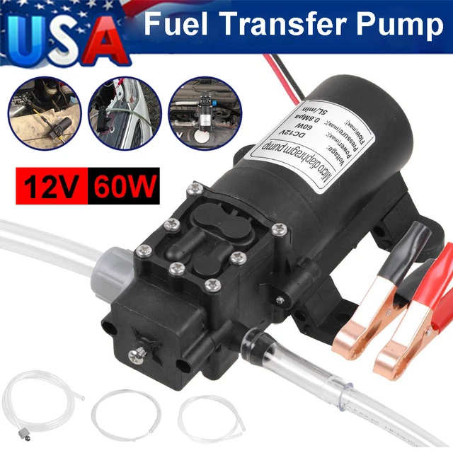 FUEL TRANSFER PUMP 12 Volt Oil Diesel Gas Gasoline Kerosene Car Tractor ...