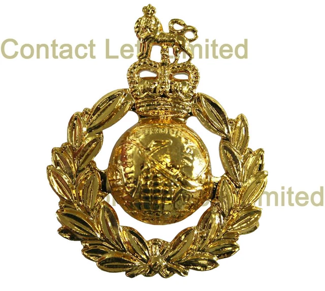 NEW OFFICIAL ROYAL Marines CAP BADGE Bronze ( Beret Badge Commando SBS ...