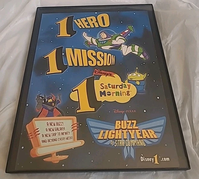 BUZZ LIGHTYEAR OF Star Command Disney Saturday Print Ad Framed 2000 8 ...