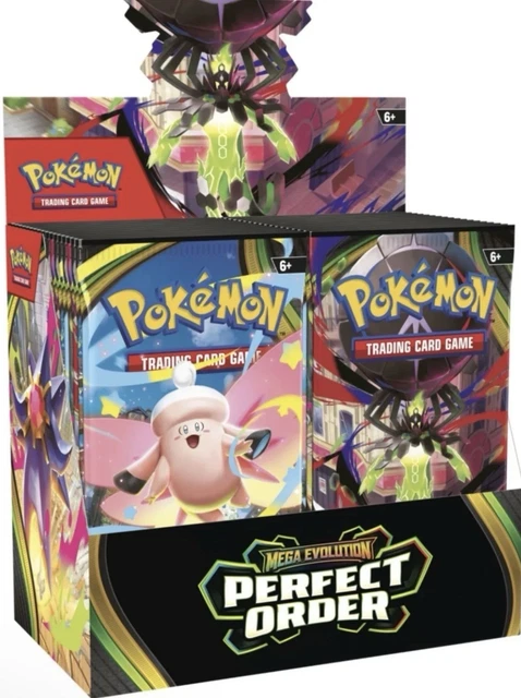 POKÉMON TCG: MEGA Evolution - Perfect Order Booster Box NEW/SEALED (Pre ...