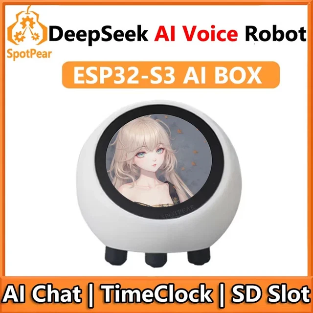 AI VOICE CHAT Robot Smart Talking Companion Wake Up 1.28 Inch LCD ...