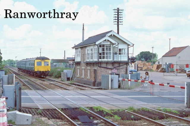 ORIG RAILWAY Slide Brandon Signal Box Class 120 DMU Loco B.R Railways ...