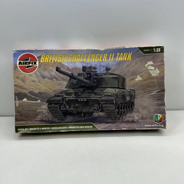 AIRFIX BRITISH CHALLENGER II Tank Series 7 1:35 Scale Model Kit BOXED £ ...