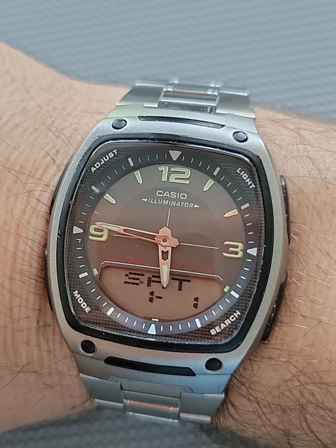 OROLOGIO DA UOMO Casio Illuminator AW-81 Telememo 30 Quarzo Ana-Dig ...