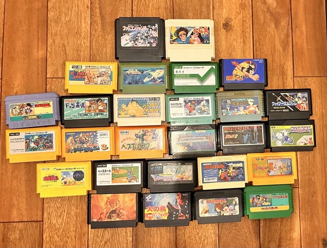 NINTENDO FAMICOM NES Japanese Version Retro Games, lot of 27 from Japan ...