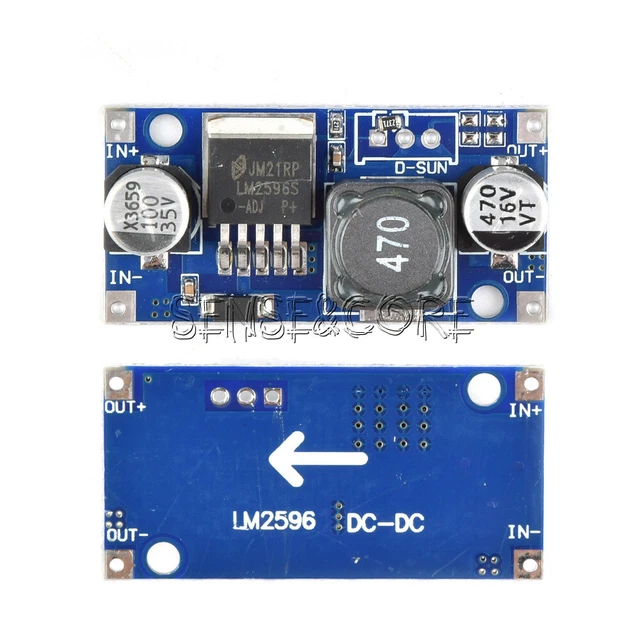 LM2596S DC-DC STEP-DOWN Power Supply Module Regulator Board 3A Output 12/5/3.3V EUR 1,76 ...