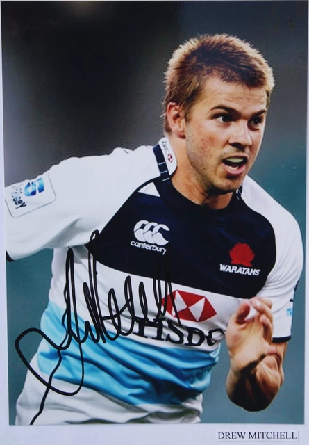 RUGBY AUTOGRAPH DREW MITCHELL photo 15X21 signed AUSTRALIA toulon EUR ...