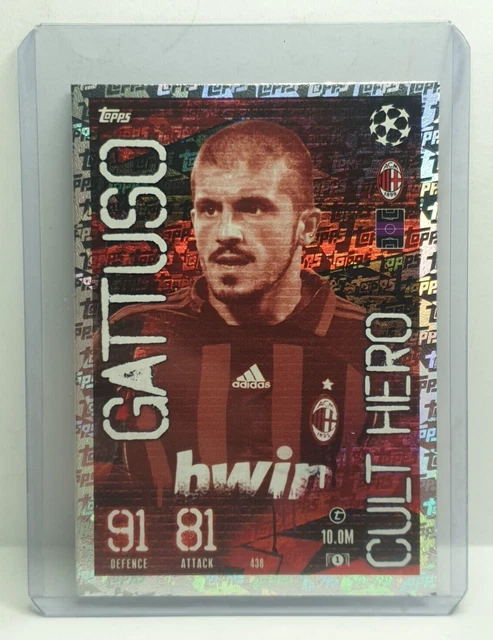 TOPPS MATCH ATTAX 2023/2024 Gattuso AC Milan Cult Hero Mint New & Rare ...