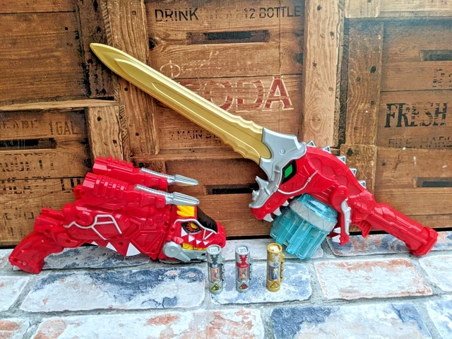 POWER RANGERS DINO Charge Super Drive Sabre and T Rex Red Morpher ...