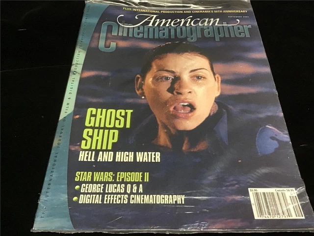 AMERICAN CINEMATOGRAPHER MAGAZINE Sept 2002 Ghost Ship, Star Wars ...