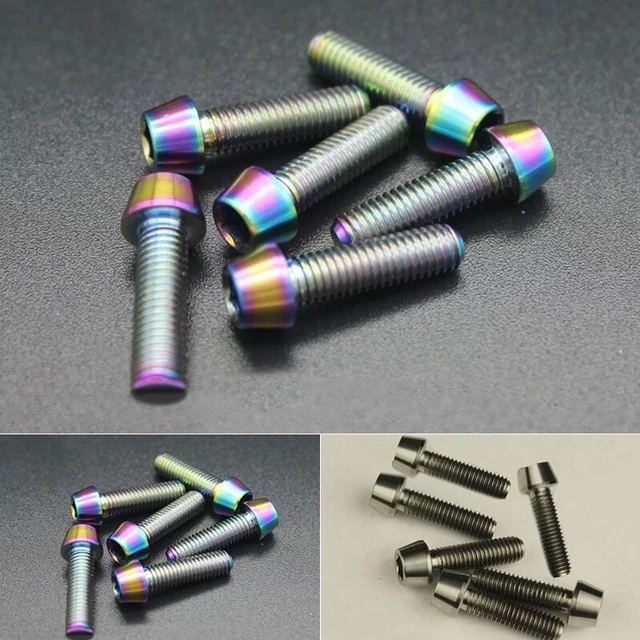 6PZ BULLONI M5X18 per Manubrio MTB Cambio Gambo Realizzato in Lega di ...