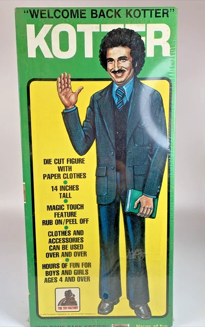 WELCOME BACK KOTTER, Kotter Paper Doll Set, Die Cut Figures 1976 New ...