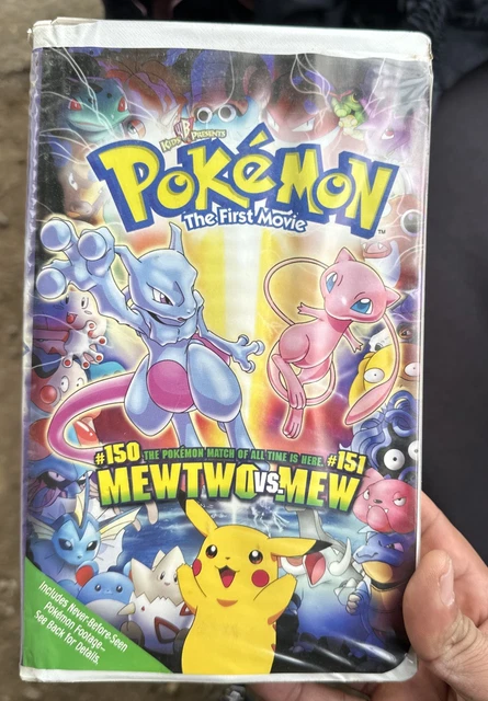 POKEMON THE FIRST Movie Mewtwo vs Mew VHS Clamshell Pikachu Charizard £ ...