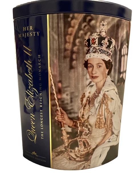 QUEEN ELIZABETH II Tea Tin with 40 English Breakfast TeabagsEXP-10-25 £ ...