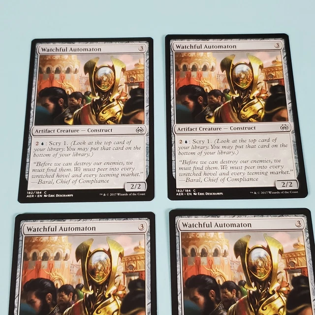 4X WATCHFUL AUTOMATON - Aether Revolt - MTG Magic the Gathering EUR 2 ...