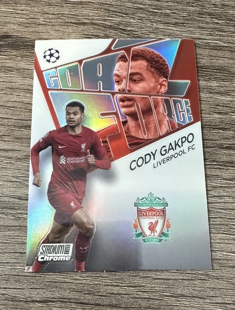 2022-23 TOPPS UEFA Stadium Club Chrome Goal Force #GF-CG Cody Gakpo ...