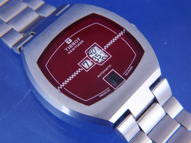 TISSOT JUMP HOUR Automatic Gents Watch Vintage 1970s New Timer Calibre ...
