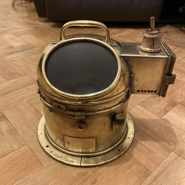 WW2 BRASS ROYAL Navy Pattern 183 Binnacle Boat Compass £414.70 ...
