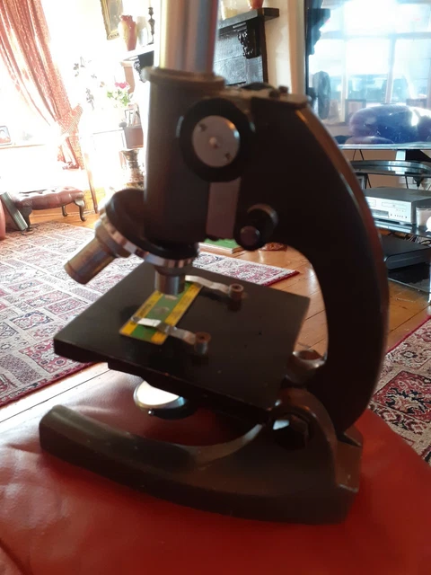 VINTAGE SWIFT NINTEY FIVE SERIES Microscope HEAVY WEIGHT WITH SLIDE £9. ...
