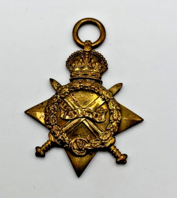 WW1 MEDAL ROYAL Irish Rifles 8048 Pte. H. Wherry 1914 - 1915 Issued £23 ...