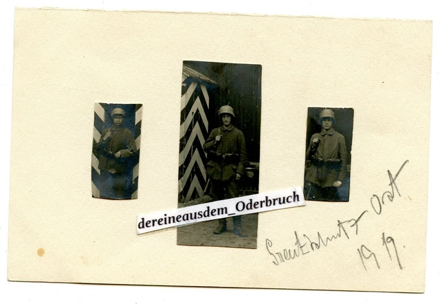 B10 FOTOS SOLDATEN 1919 beim Freikorps Grenzschutz Ost Oberschlesien ...