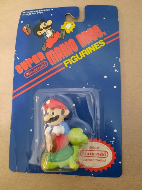 VINTAGE 1989 SUPER Nintendo Mario Bros. Figurines Mario w/ Turtle ...