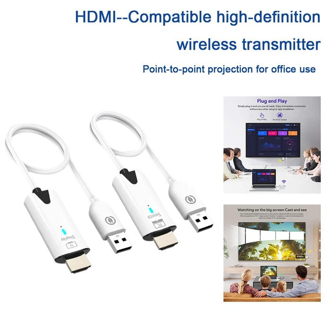 PHONE PC TV 30m Wireless HDMI Extender Video Transmitter Receiver ...
