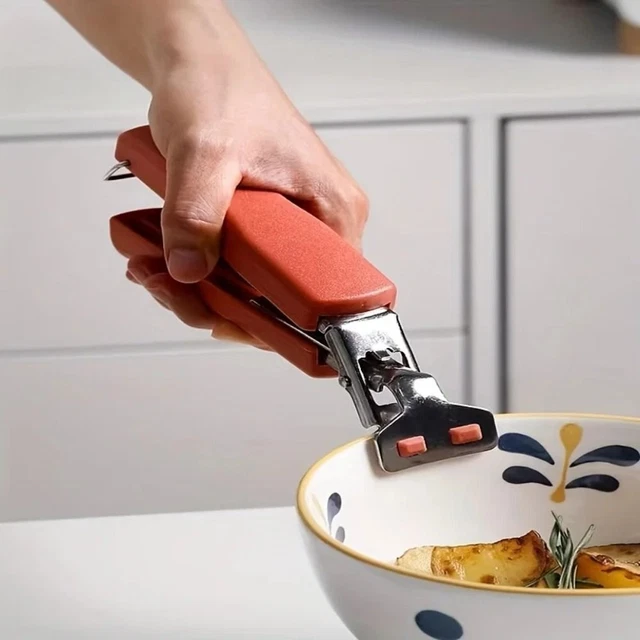 1X NON-SLIP STAINLESS Steel Plate Gripper Heat-Resistant Ergonomic Safe ...