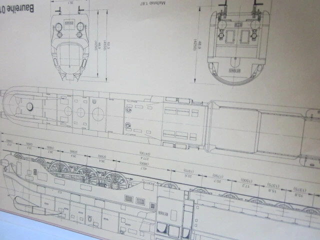 DAMPFLOK TYPENBLATT RISSZEICHNUNG 1:87 BR 01.10 Deutsche Reichsbahn Stromlinie EUR 3,85 ...