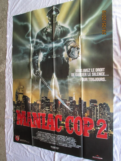 MANIAC COP 2 Affiche cinéma originale pliée f:120/160 année 1990 Très Bon état EUR 28,00 ...