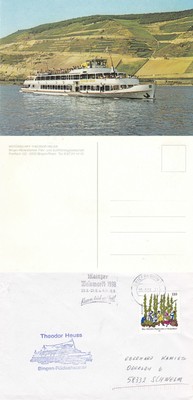 GERMAN RIVER CRUISER Ms Theodore Heuss A Ships Cached Cover & Unused ...