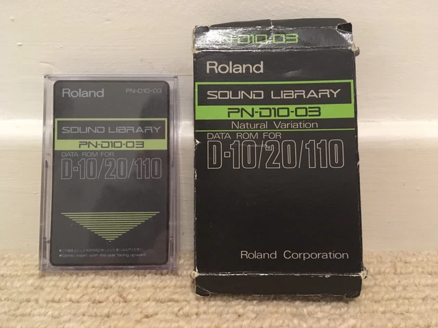 ROLAND D10 D20 D110 Rom Card PN-D10-03 Sound Library - Natural ...