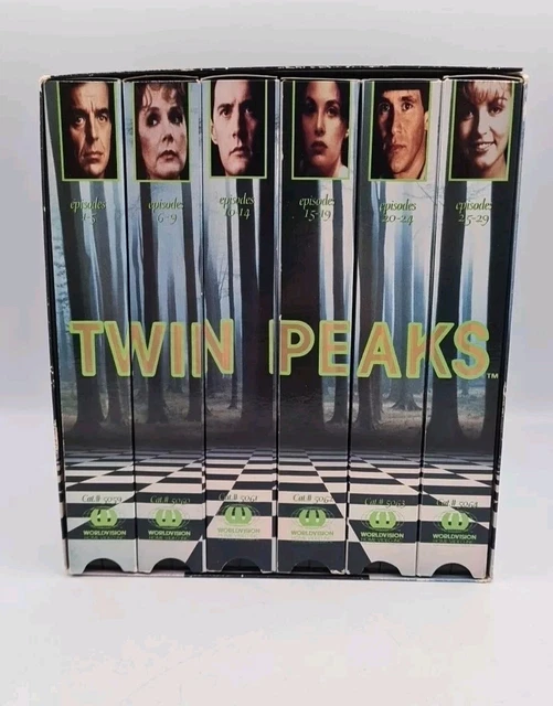 TWIN PEAKS COMPLETE Series VHS Box Set 6-TAPE 1993 EPS 1-29 COLLECTORS ...