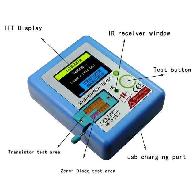 OUTIL DE TEST de transistor NPN PNP avec fonctionnement rapide et ...