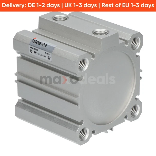 SMC CDQ2A63-25D DOUBLE Acting Single Rod Compact Cylinder New NMP £19.57 - PicClick UK